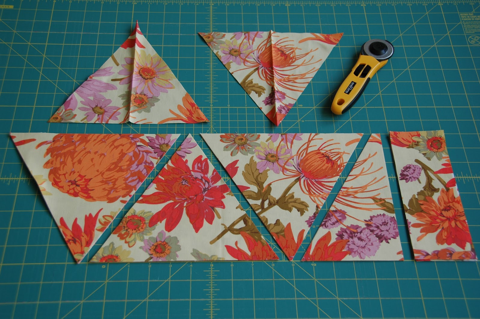 Quilt it: wanna tri? - cutting the triangles