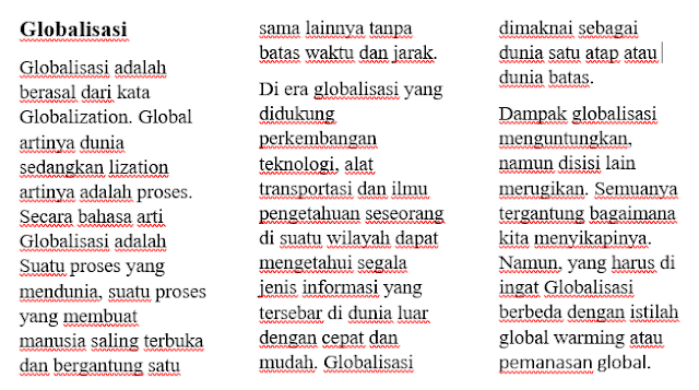 Cara Membuat Kolom Koran (Newspaper Columns) di Word 2016