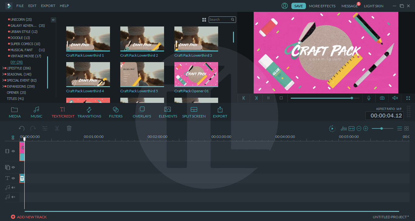 Wondershare Filmora DIY Set Effect Pack - Teknik Lyfe
