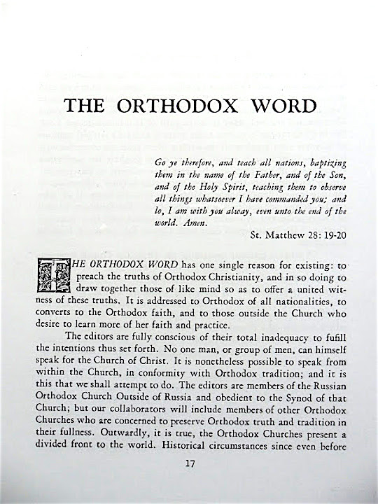 Starting On The Royal Path: Introducing the Orthodox Word Magazine