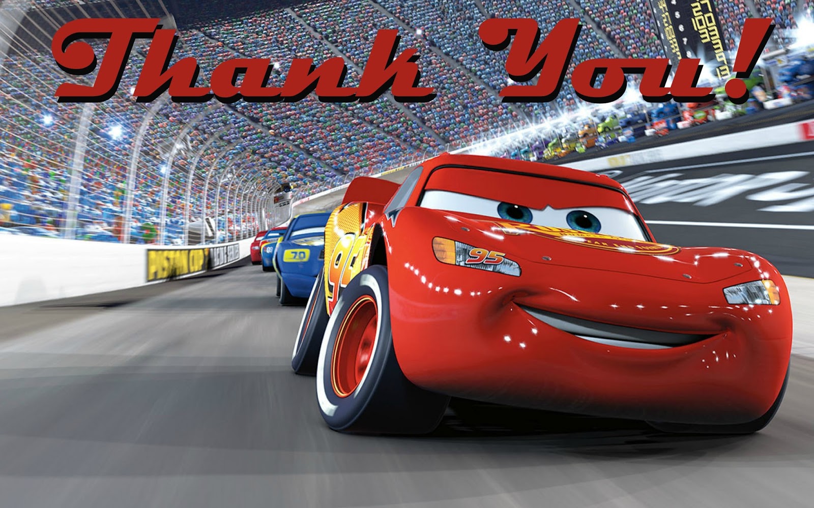 Musings of an Average Mom: Cars 3 Thank You Cards