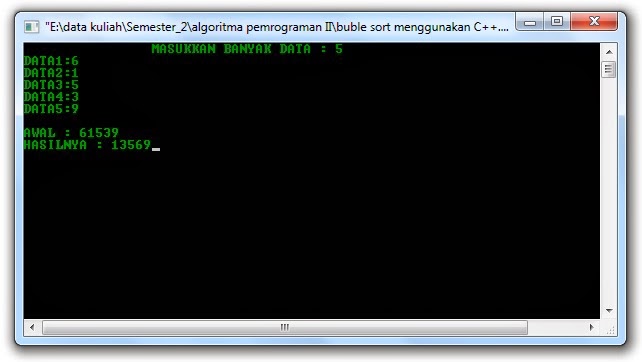Penjelasan serta contoh dari Bubble Sort | SolusiKita