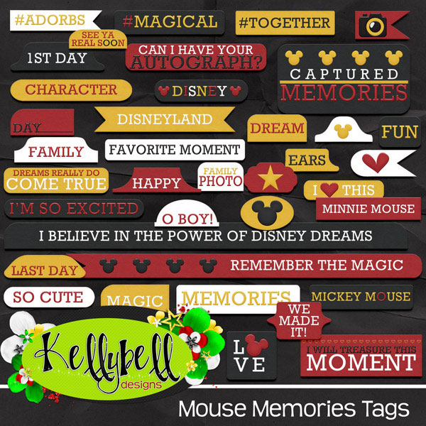Scrap Out Loud: Mouse Memories - A New Kit by Kellybell Designs
