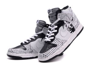 Nike Dunk SB High 2Pac/Tupac Pattern Custom Black: Nike Dunk High 2Pac ...
