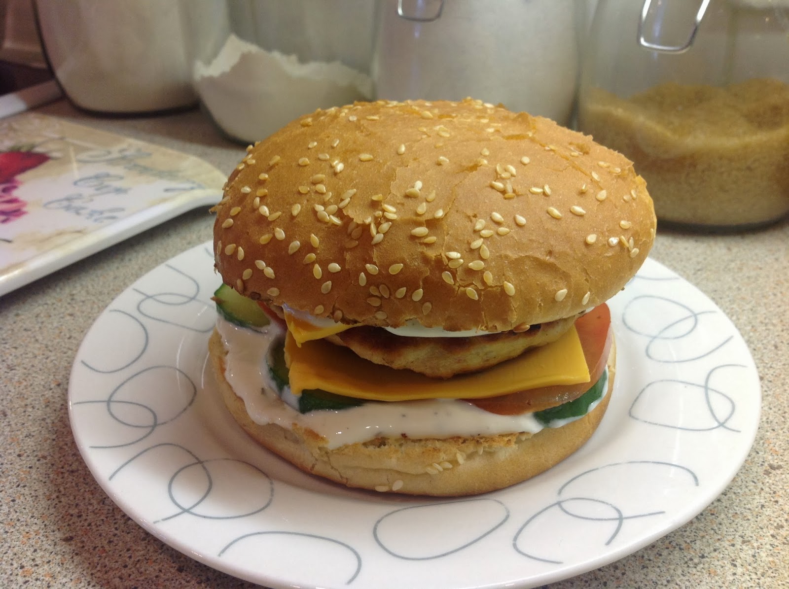 This Muslim Girl Bakes: Spicy Lemon Chicken Burger