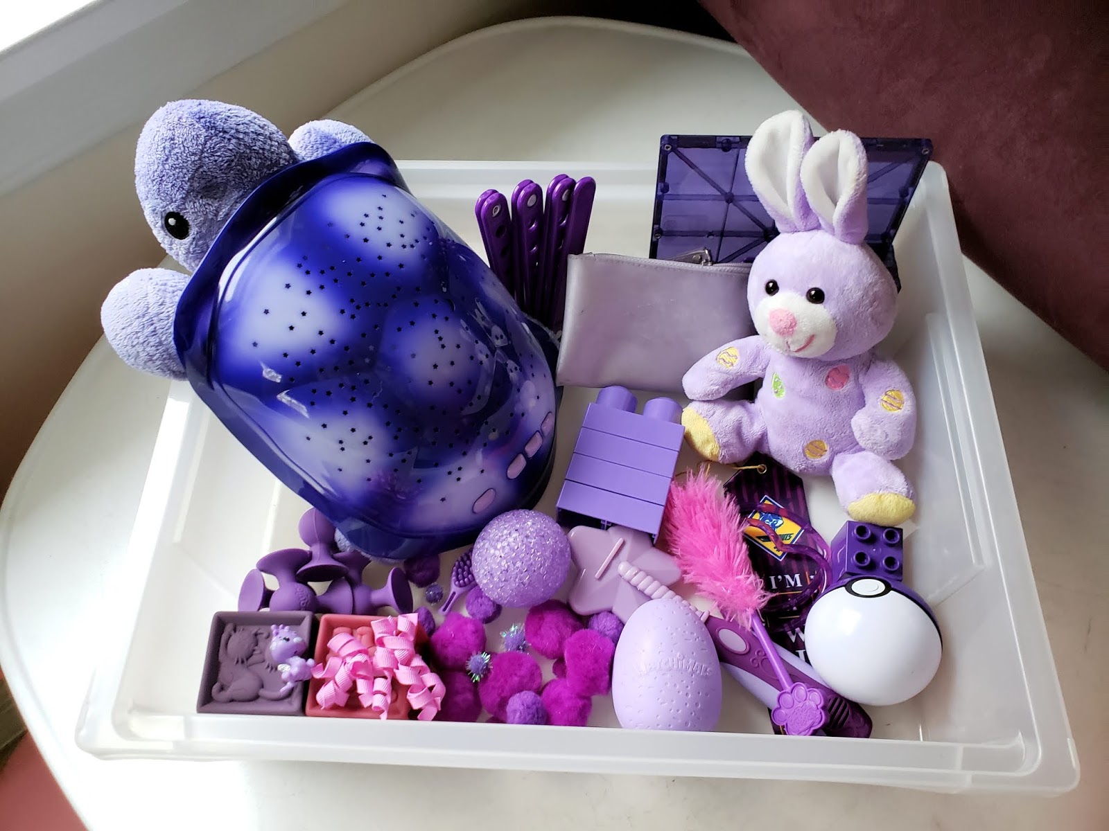 Mom's Tot School: Learning about Purple!