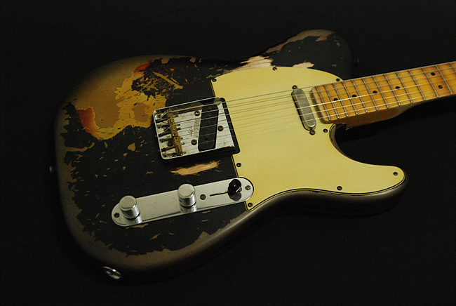 L E N N Y: Telecaster Relic - Matt Black On The 3TS Concept ( Refinish ...