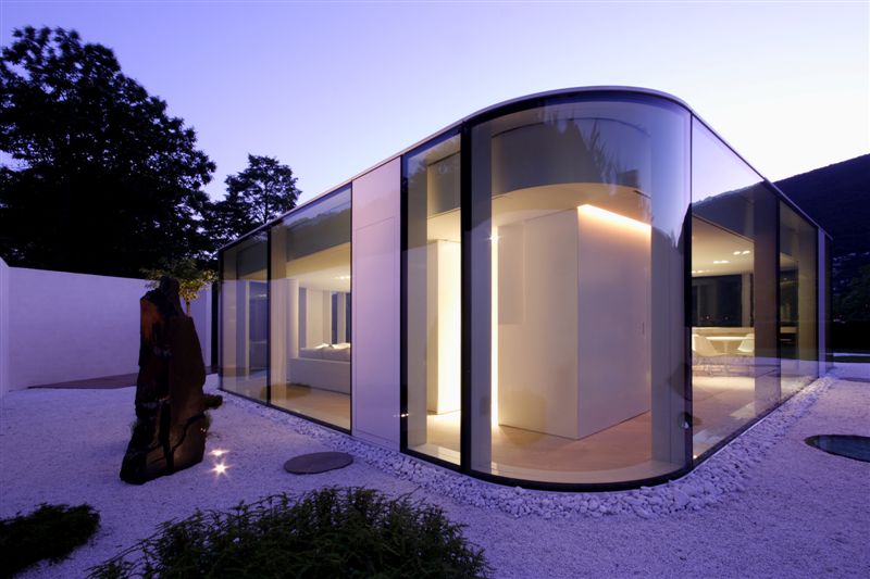 Glass pavilion house, Lake Lugano, Switzerland: Most Beautiful Houses ...