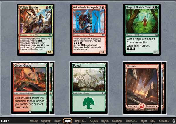 Magic the Gathering Adventures: Solitaire Standard: Kaladesh Red Green ...