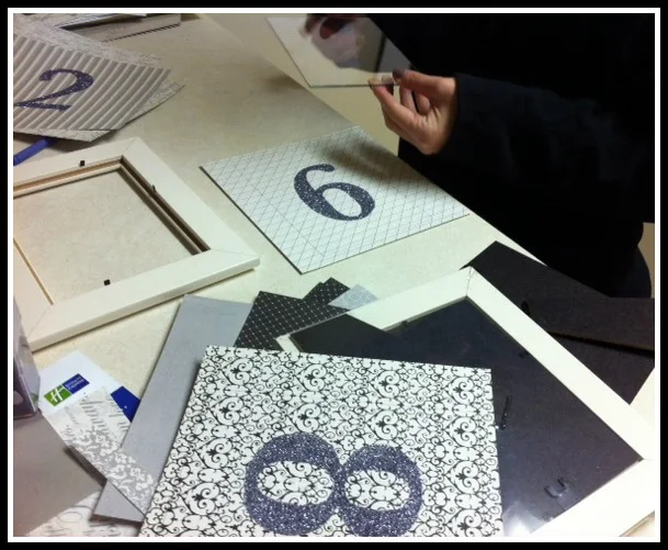 Wedding Project ~ Table Numbers