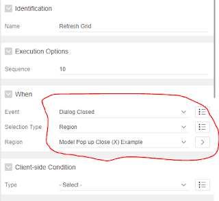 Feed Skill Blog: Refresh Interactive Grid (IG) when Model Dialog Closed in Oracle Apex