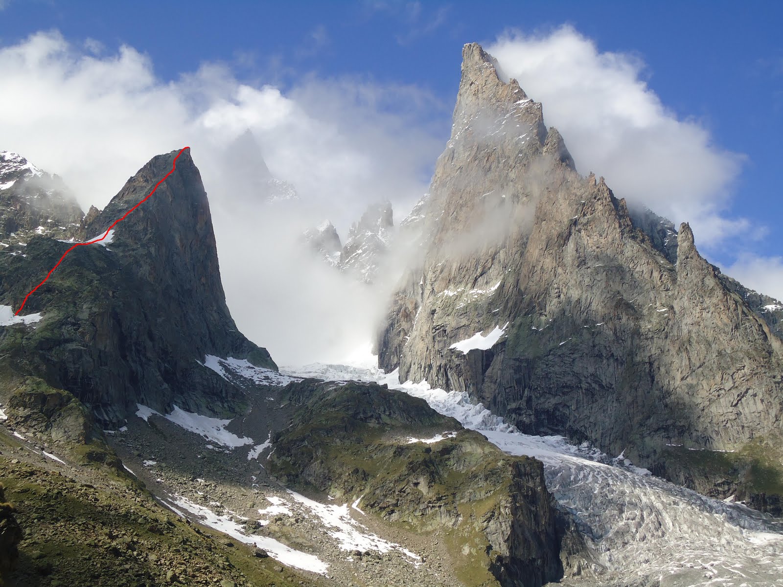Chamonix Climbing and Skiing Conditions: Aiguille Croux, Val Veny