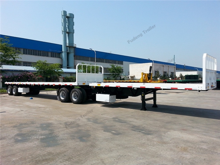 China Fudeng Semi Trailer Manufacturer: 2/3 Axle Flatbed Interlink ...