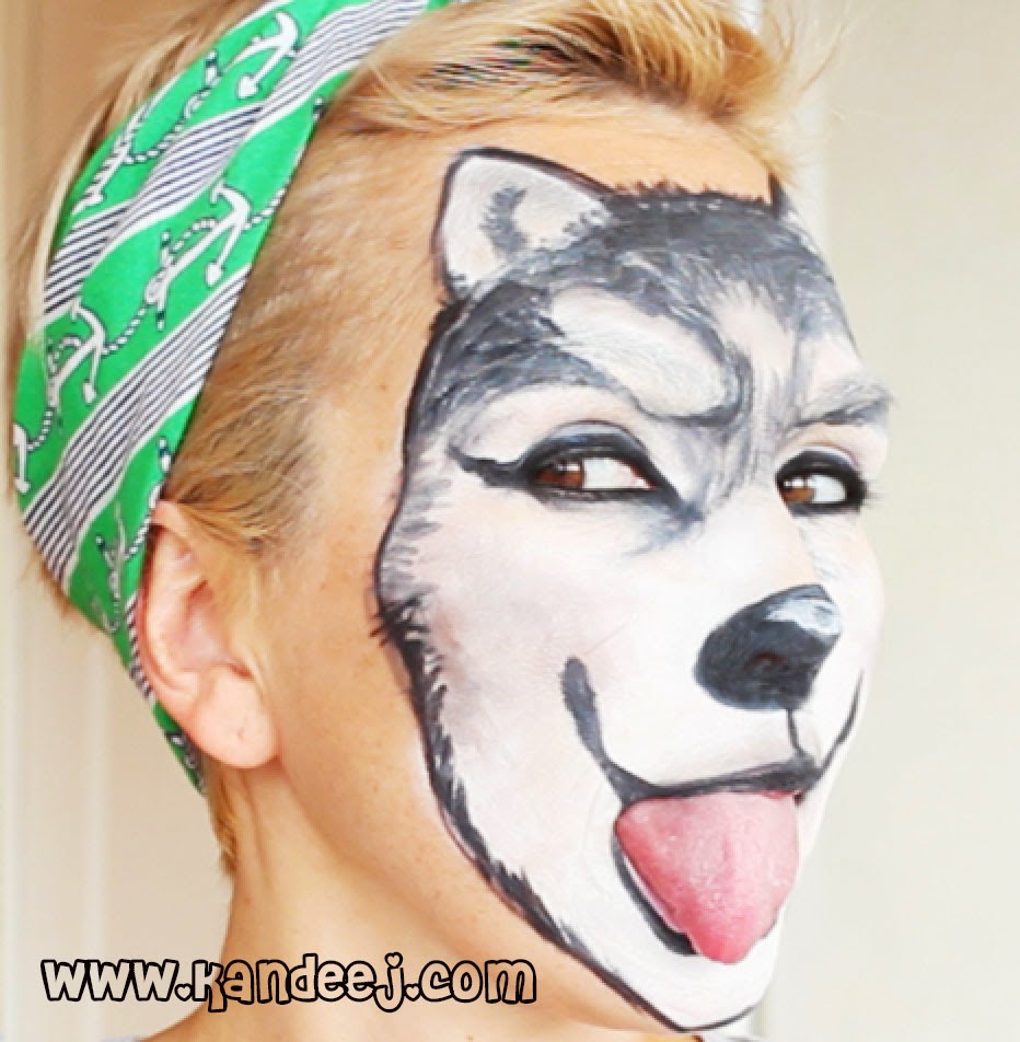 kandeej.com: Wolf Face Makeup: Last Minute Costume Look