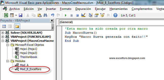 Vba Una Macro Para Crear Otras Macros Excel Foro Un Blog De Excel