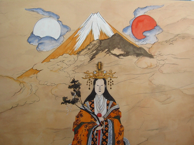 LIDIA ALINA ARTWORKS: Fuji Godess - finished artwork