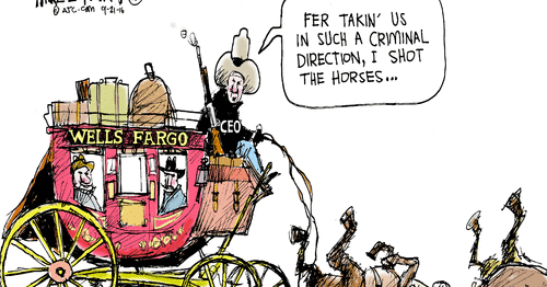 Hackwhackers: Today's Cartoon Twofer - The Wells Fargo Wagon Is A-Comin ...
