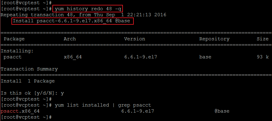 Information Technology How To Guides: How To Manage Yum History