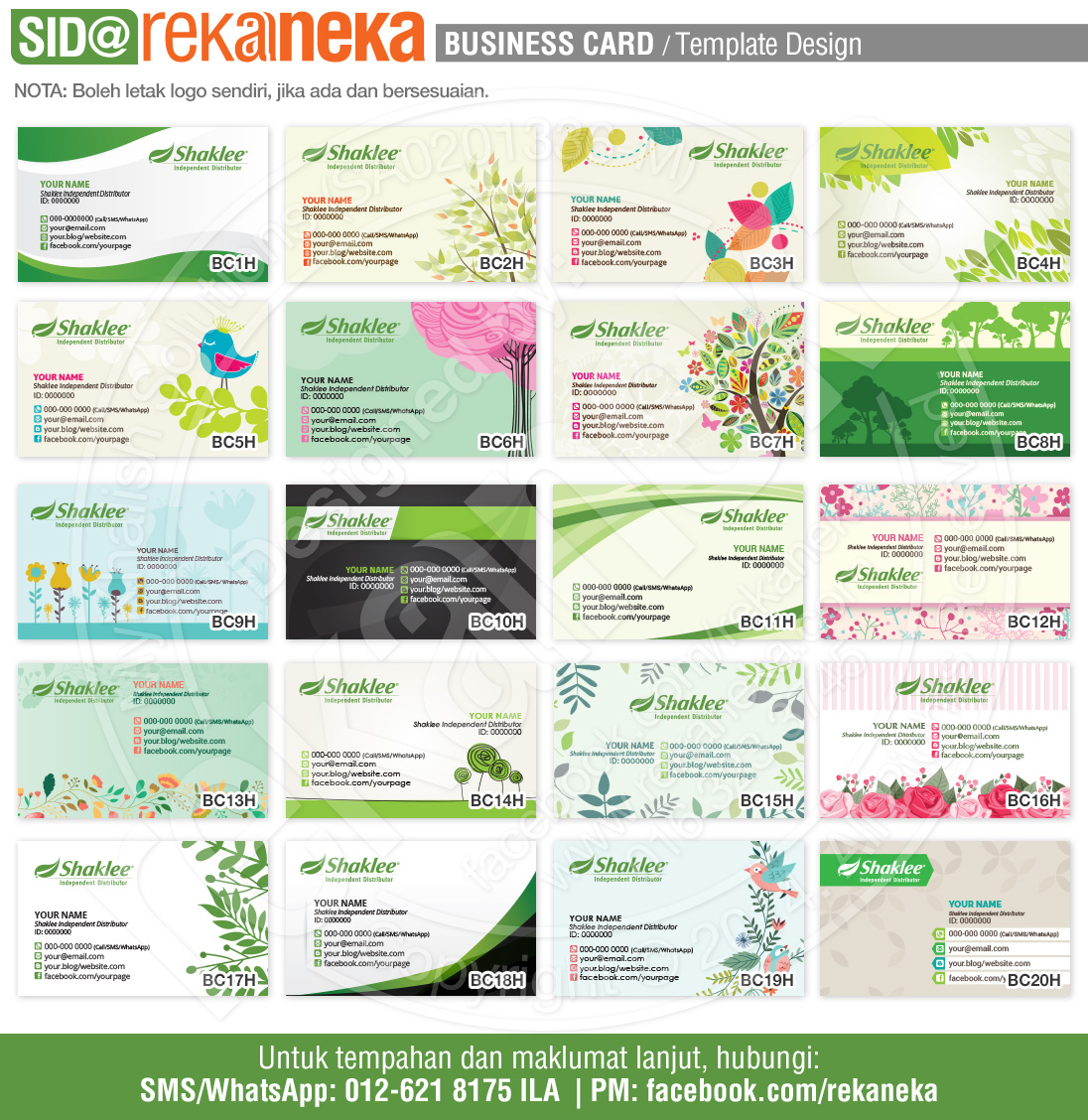 Print Shaklee: BISNES KAD