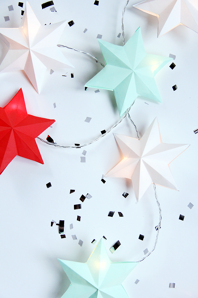 DIY paper star lights | Pinjacolada | Bloglovin’