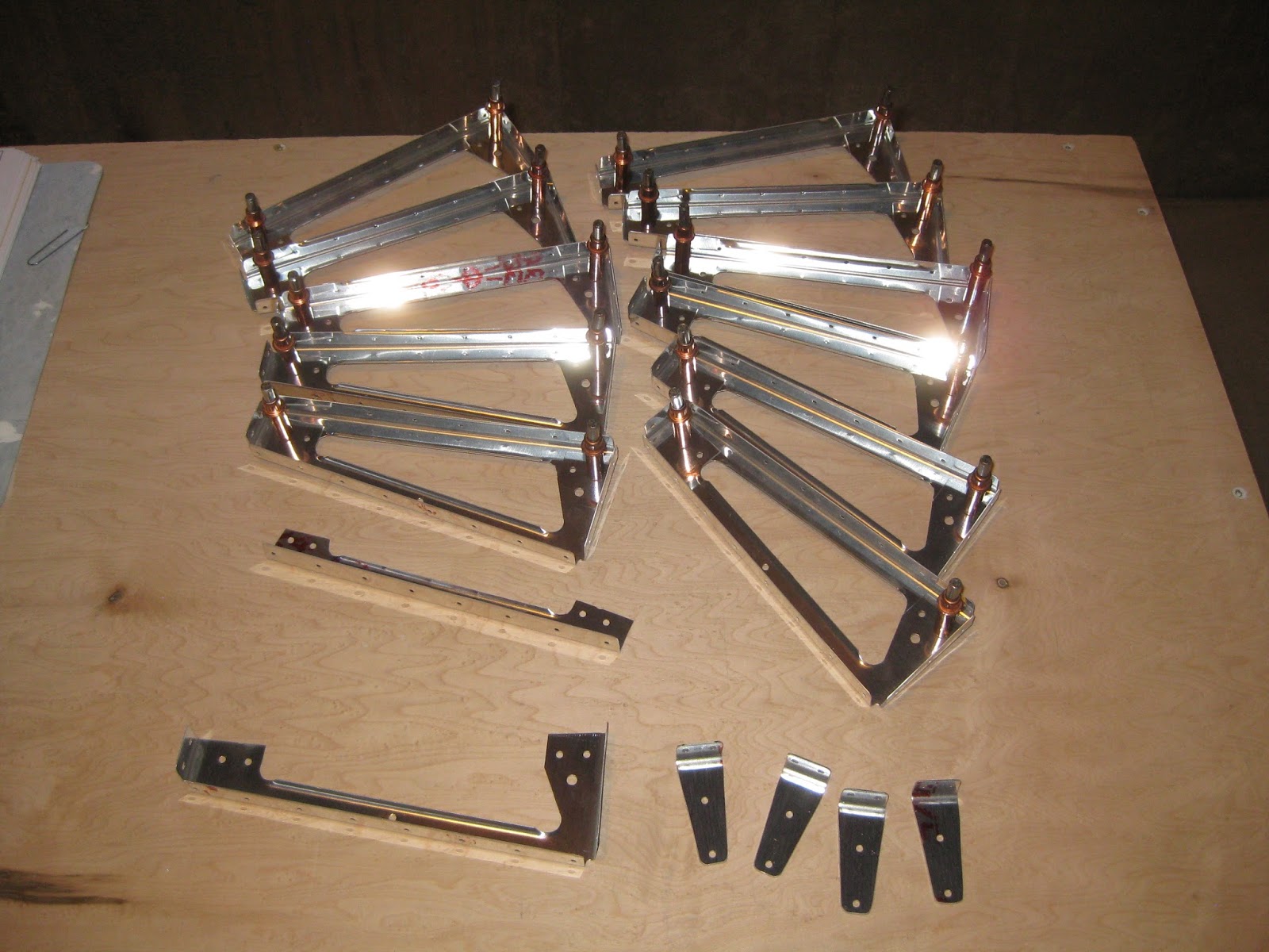 E's Van's RV-14A: Empennage: Elevators. Temporary assembly and match ...