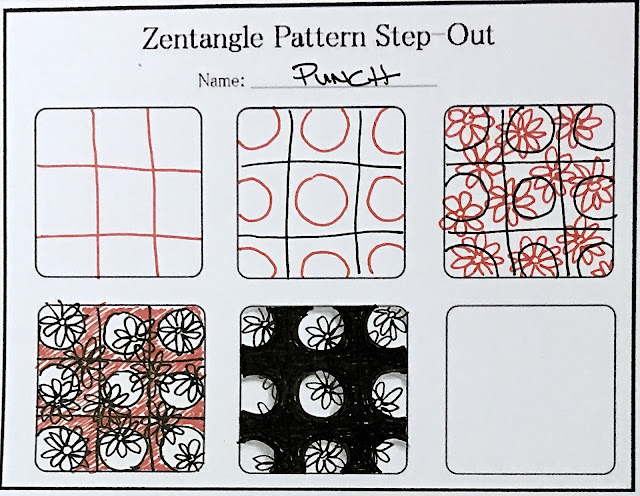 New Tutorial : How to Draw the Zentangle Pattern Punch! | Always Choose ...