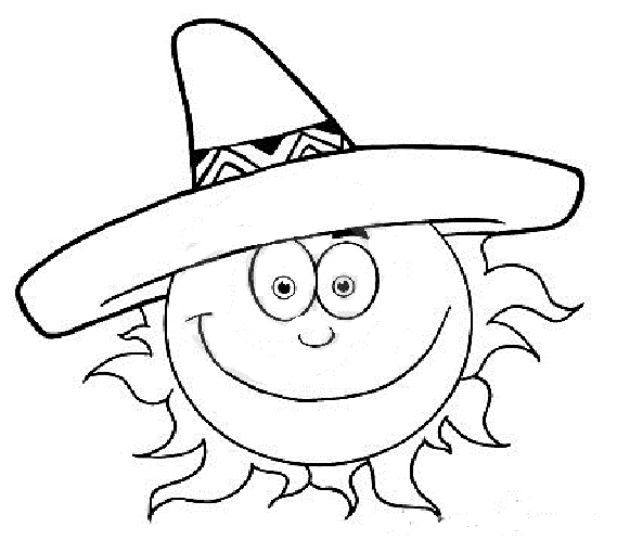 Imagini cu SOARE de colorat - 80 :: Fise de lucru - gradinita si scoala