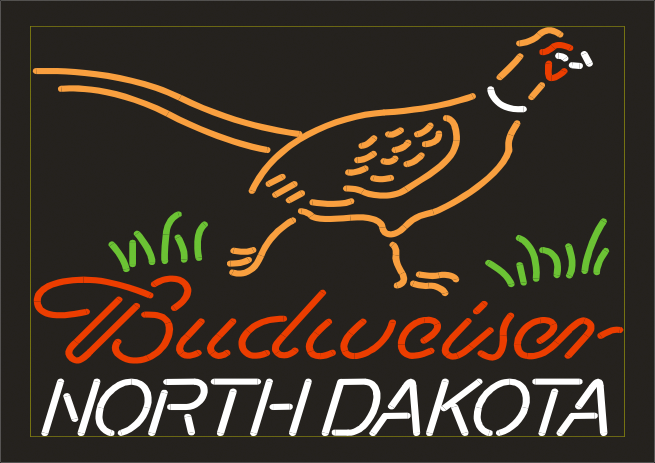 Wiki Neon Sign Blog: NEBRASKA PHEASANT BUDWEISER NORTH DAKOTA BEER BAR ...