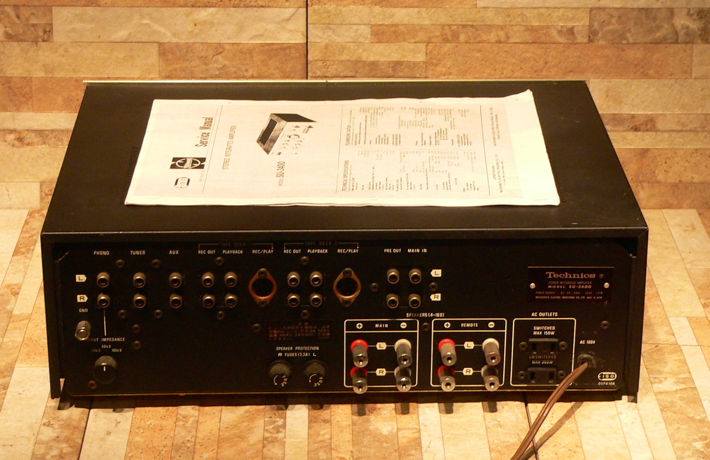 su-distribuidor audio hi-fi and hi-end: AMPLIFICADOR TECHNICS SU-3400 ...