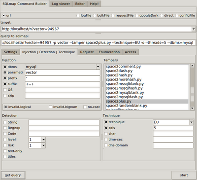 SQLmap GUI - SQL Injection Tool - Nur-Software