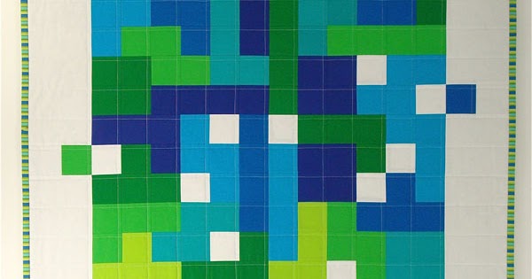 SpringLeaf Studios: "Fitting In" the Finished Tetris Quilt