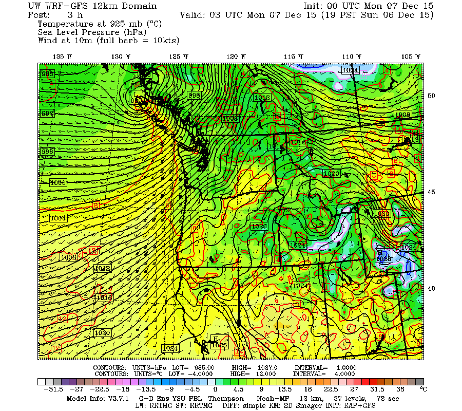 Cliff Mass Weather Blog: Very High Winds Around Bellingham