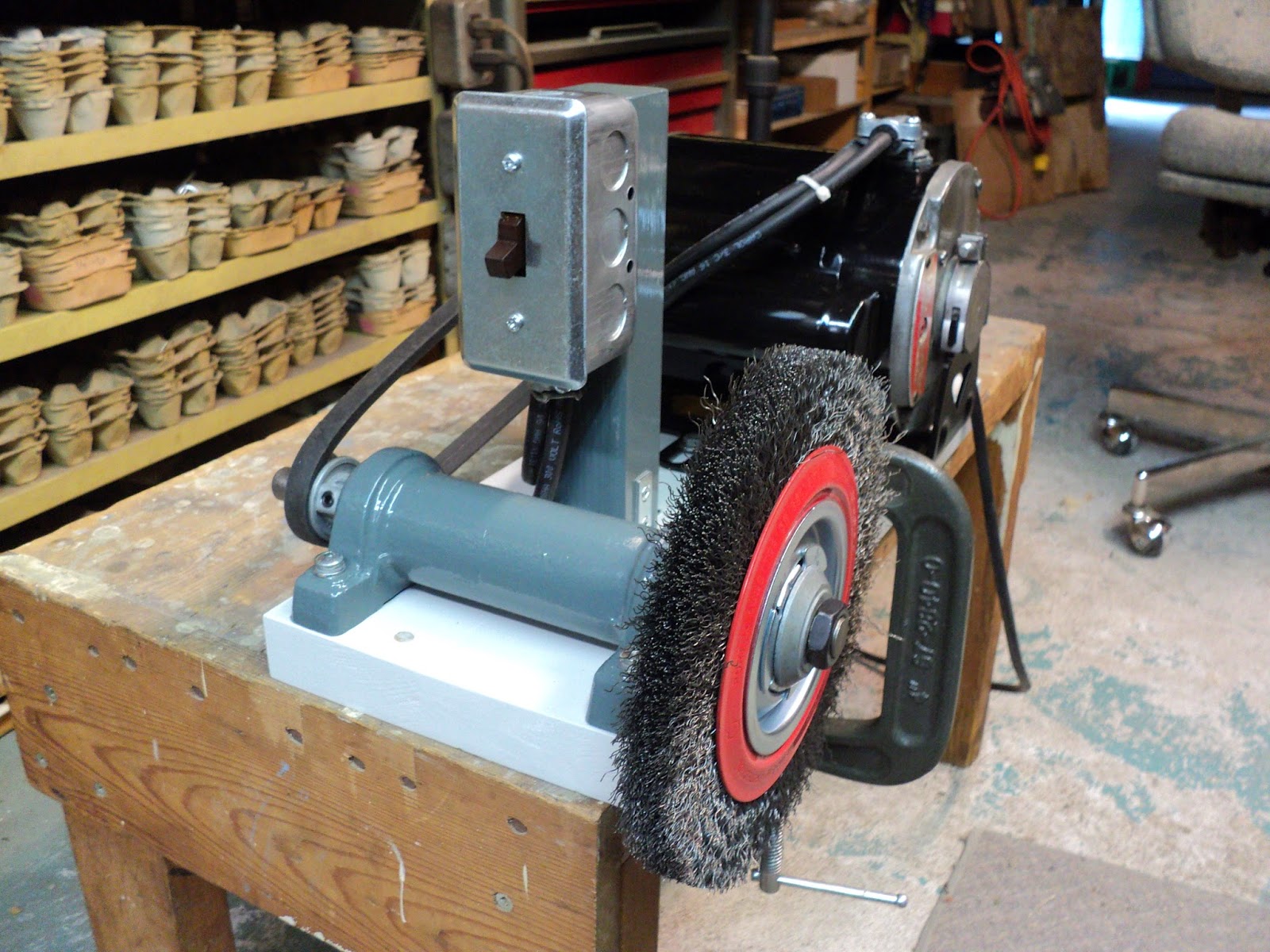 Rouge River Workshop: Painting A Wire Wheel Machine