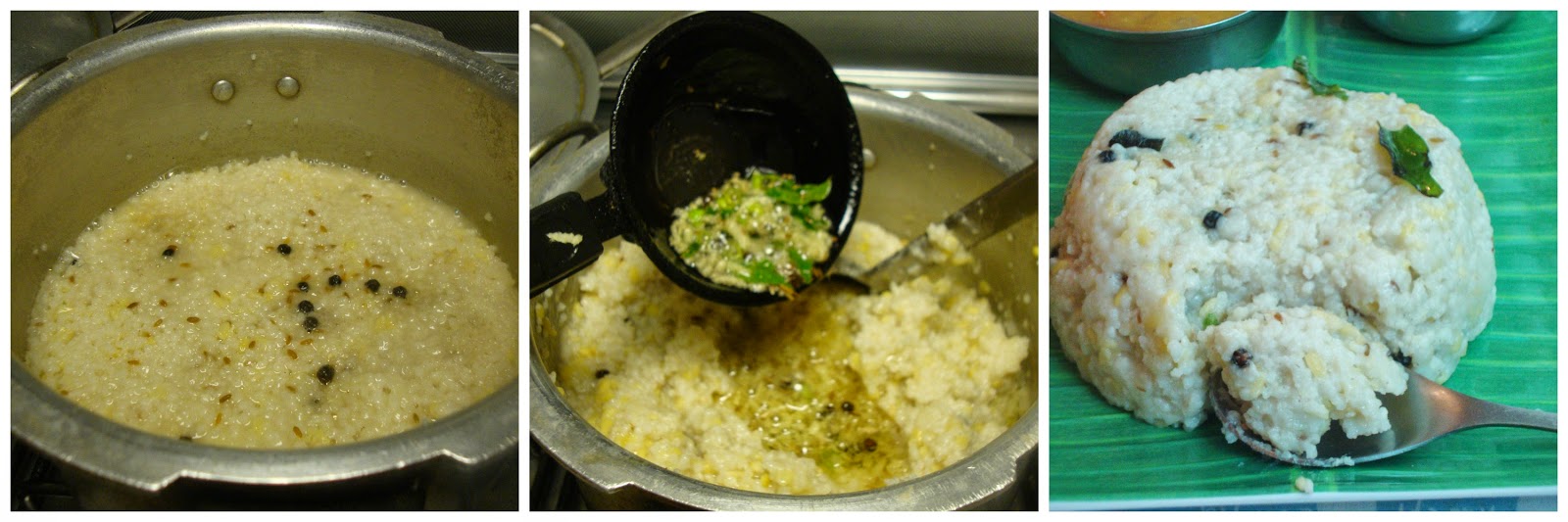 Poornima's Cook Book: Varagu Ven Pongal / Kodo Millet Pongal / Siru ...