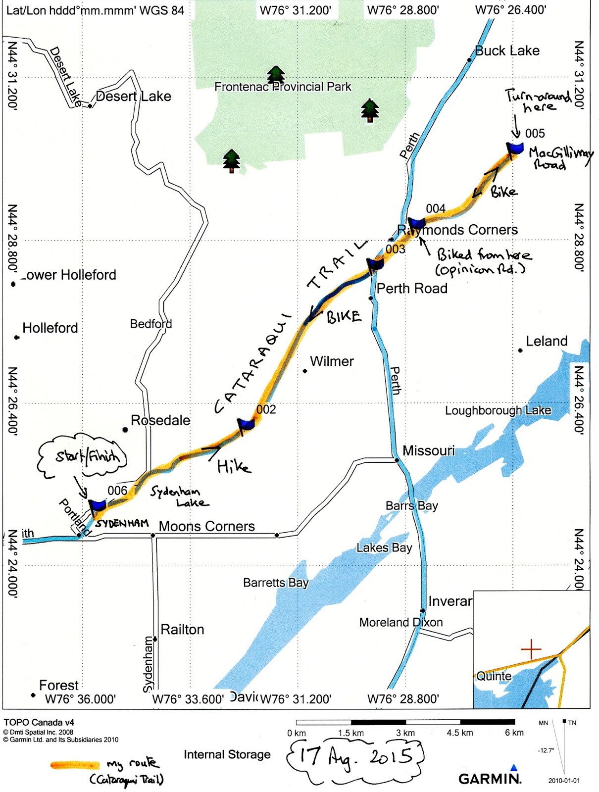 The Passionate Hiker: The Cataraqui Trail (6): MacGillivray Road to ...