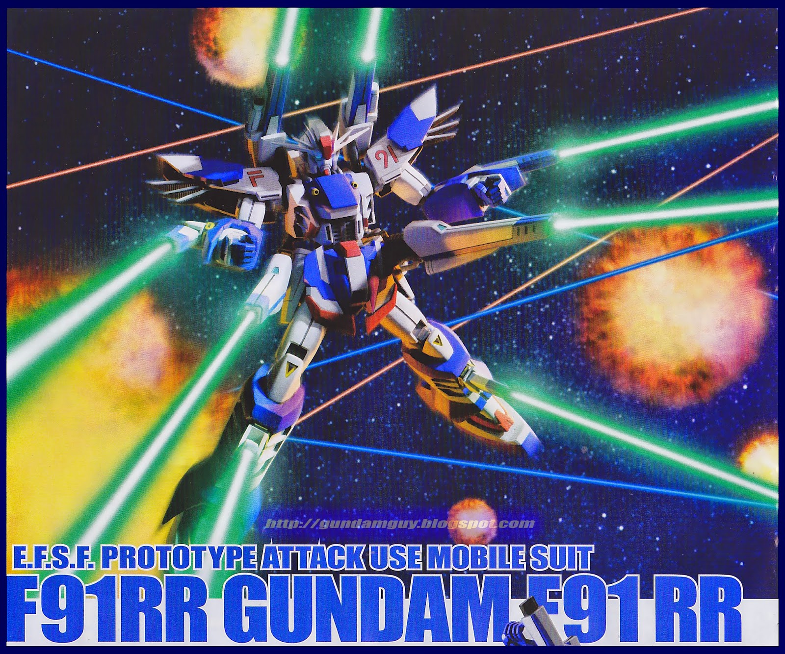 GUNDAM GUY: 1/144 F91RR Gundam F91 RR - Custom Build