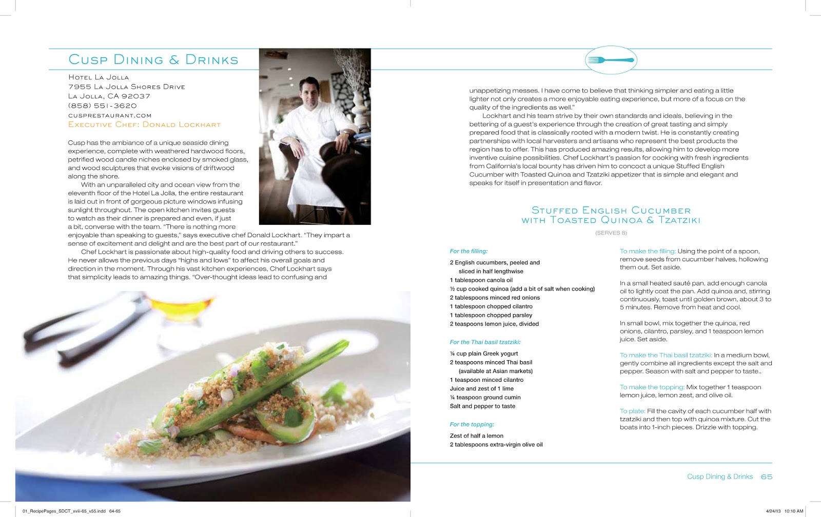 John Dole Photography: San Diego Chef's Table Recipe Book Preview