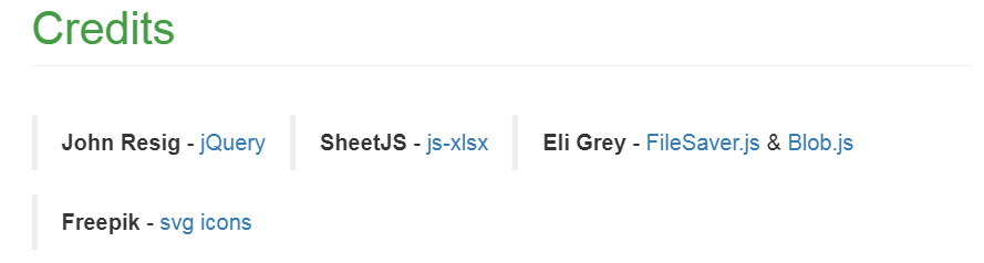 LiuLyndon Look For: [JavaScript] JavaScript Excel - TableExport.js