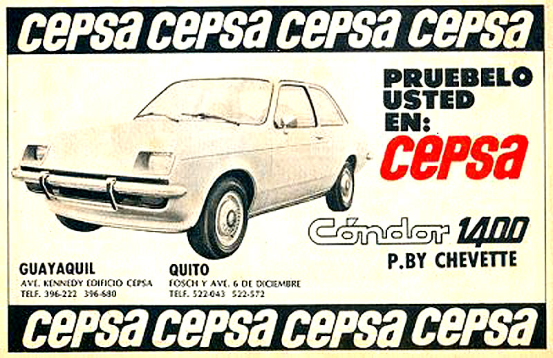 El Blog de Test del Ayer: Industria Ecuatoriana. Aymesa Cóndor GP