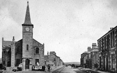Tour Scotland: Old Photograph Gardyne Street Friockheim Scotland