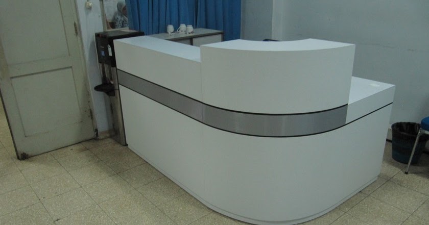 Meja Customer Service Melengkung - Curve Front Desk - Interior Ruang ...