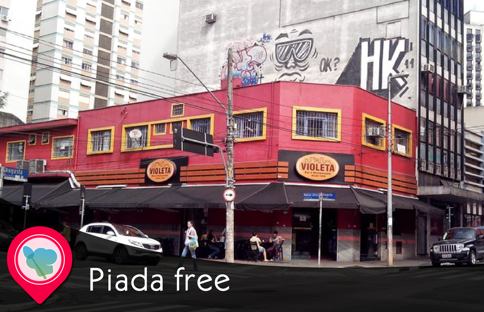 Violeta Bar, Augusta - Cerveja com piada (BOA)!