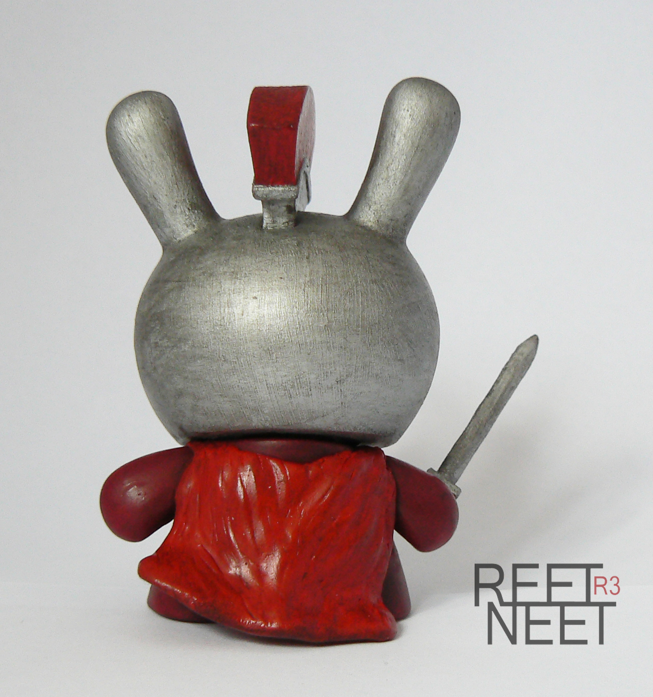 Dunny Addicts: Custom: 3" Dunny - The Red Spartan by Reet Neet (R3)