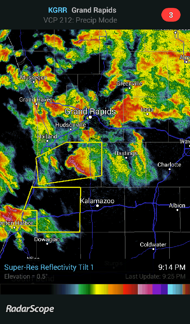 Michigan Weather Geek: Several severe warned storms crossing SW lower ...