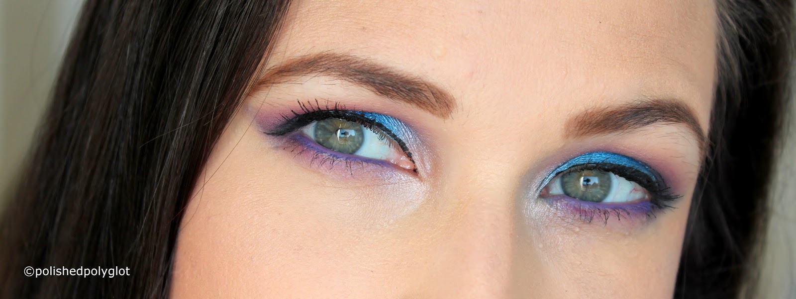Makeup │ Bold look in Electric Blue and Purple / Polished Polyglot