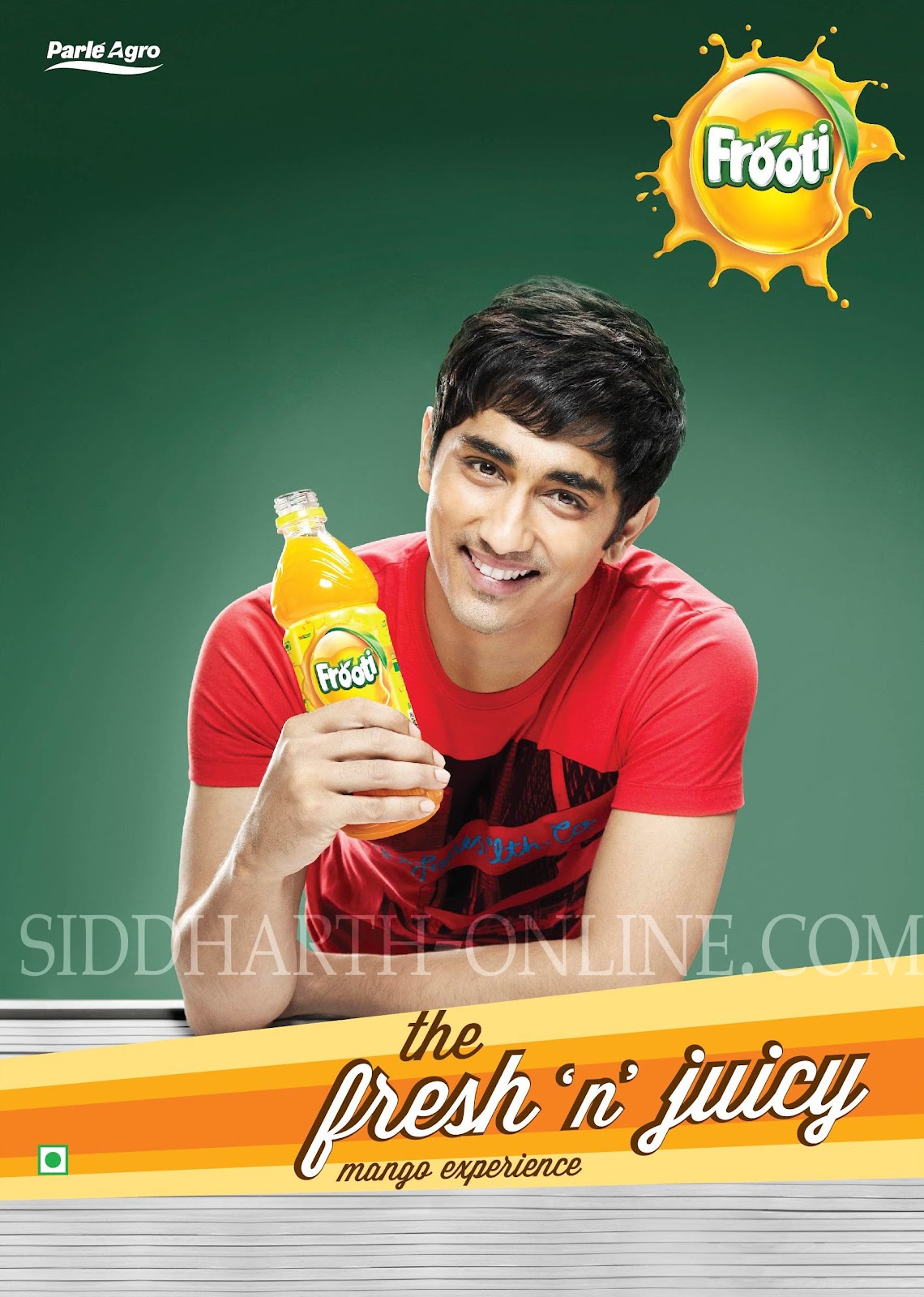 Siddharth Fanpage: Siddharth's Frooti Ad's