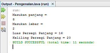 Program untuk menghitung luas dan keliling persegi panjang di Java | Download Source Code PHP ...