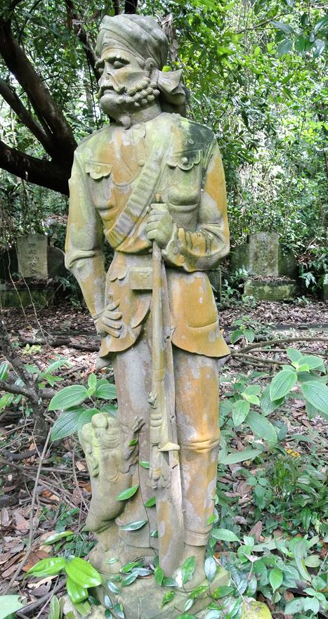 The Sikh guards of Bukit Brown
