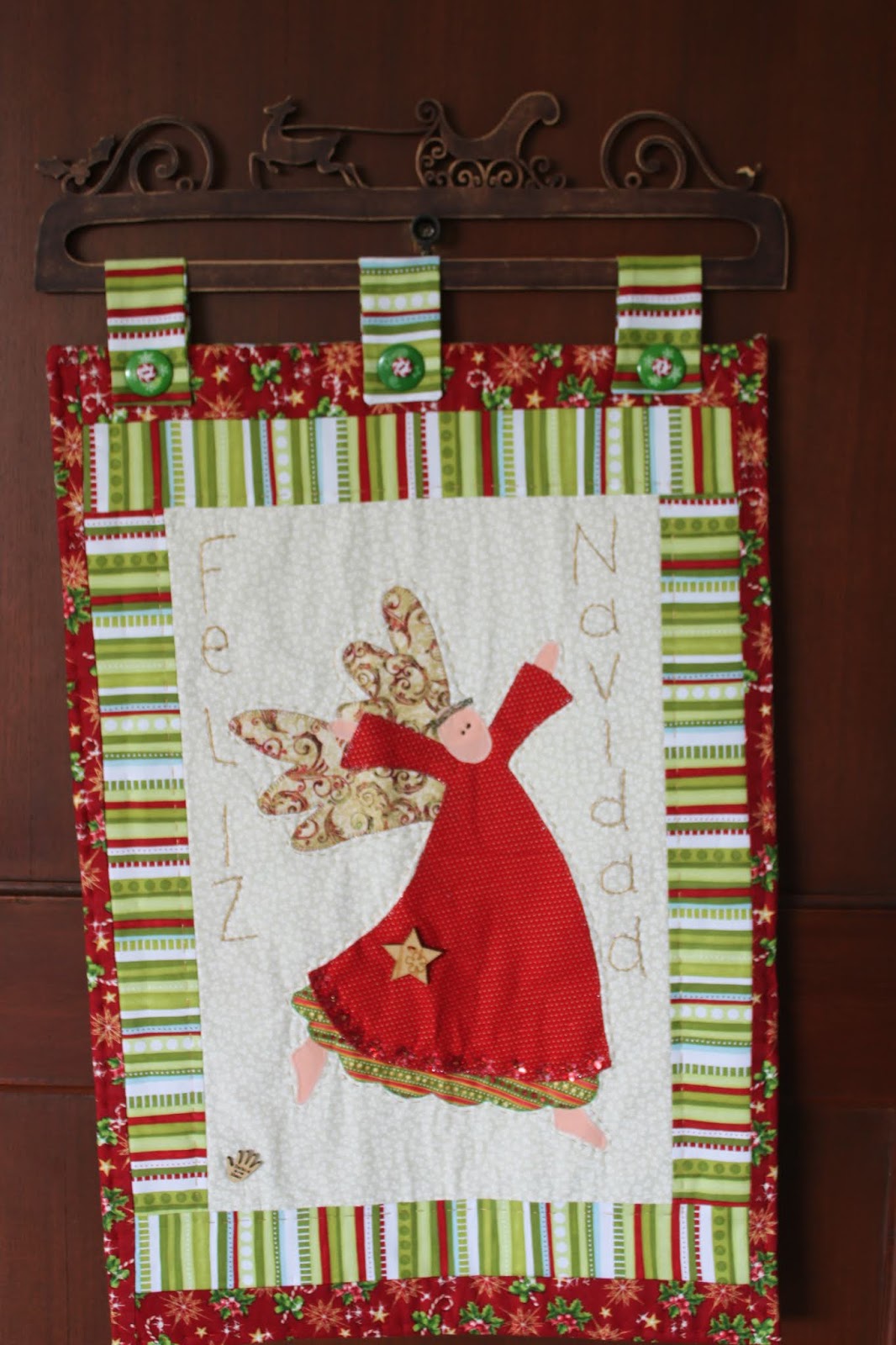 LABORES DE LILIANA: PANEL DE NAVIDAD ELABORADO EN PATCHWORK