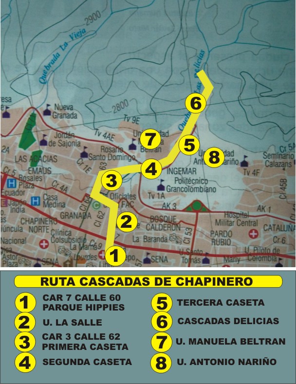 RECORRIDOS BOGOTÁ: CASCADAS DE CHAPINERO